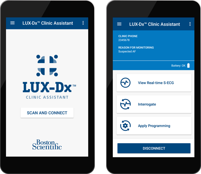 LUX-Dx™ ICM System – Clinic and Patient Mobile Apps - Boston Scientific